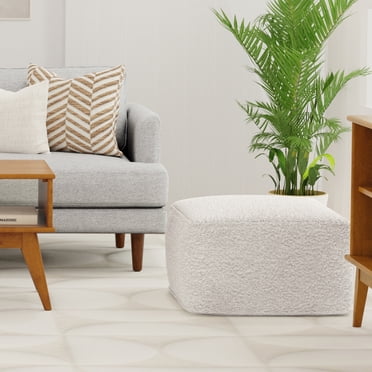 Margo Boho Round Pouf in Multi Color Braided Jute - Walmart.com