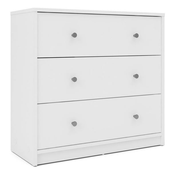 Cooper Contemporary Design 3 Drawer Engineered Wood Chest in White ...