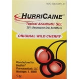 HURRICAINE TOPICAL ORAL ANESTHETIC GEL 1oz WILD CHERRY HURRICANE ...