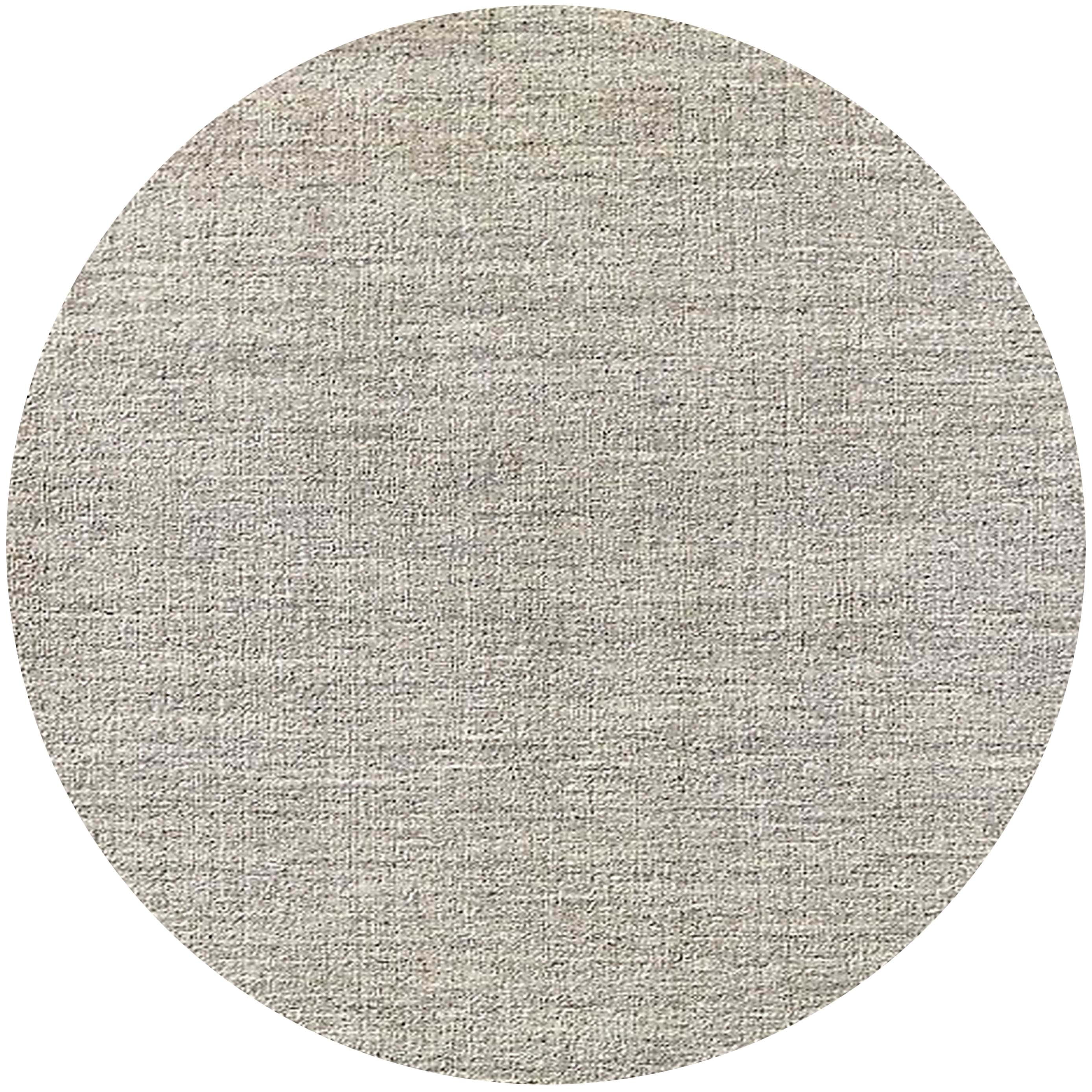 Ahgly Company Indoor Round Mid-Century Modern White Gold Solid Area ...