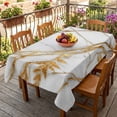 Abstract Gold Stripes Marble Texture Table Cloth 52x70in, Waterproof ...