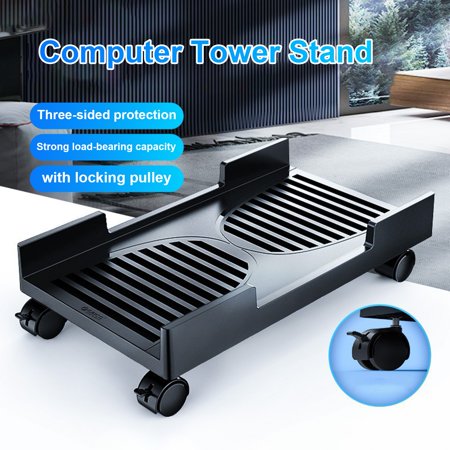 Fairnull Computer Tower Stand Mobile Efficient Heat Dissipation Desktop ...