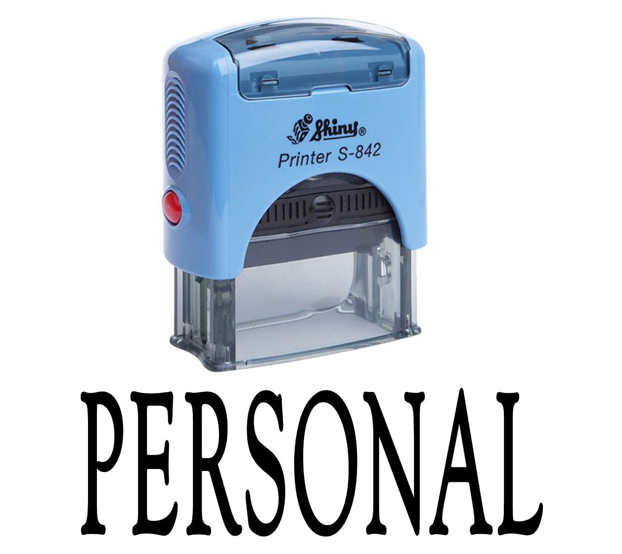 PERSONAL Self Inking Rubber Stamp Custom Shiny Office Stationary Stamp ...