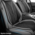 For Toyota Corolla Car Seat Covers Full Set Deluxe PU Leather 5 Seats ...