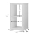 Better Homes & Gardens 2 Cube Storage Organizer, White Texture ...