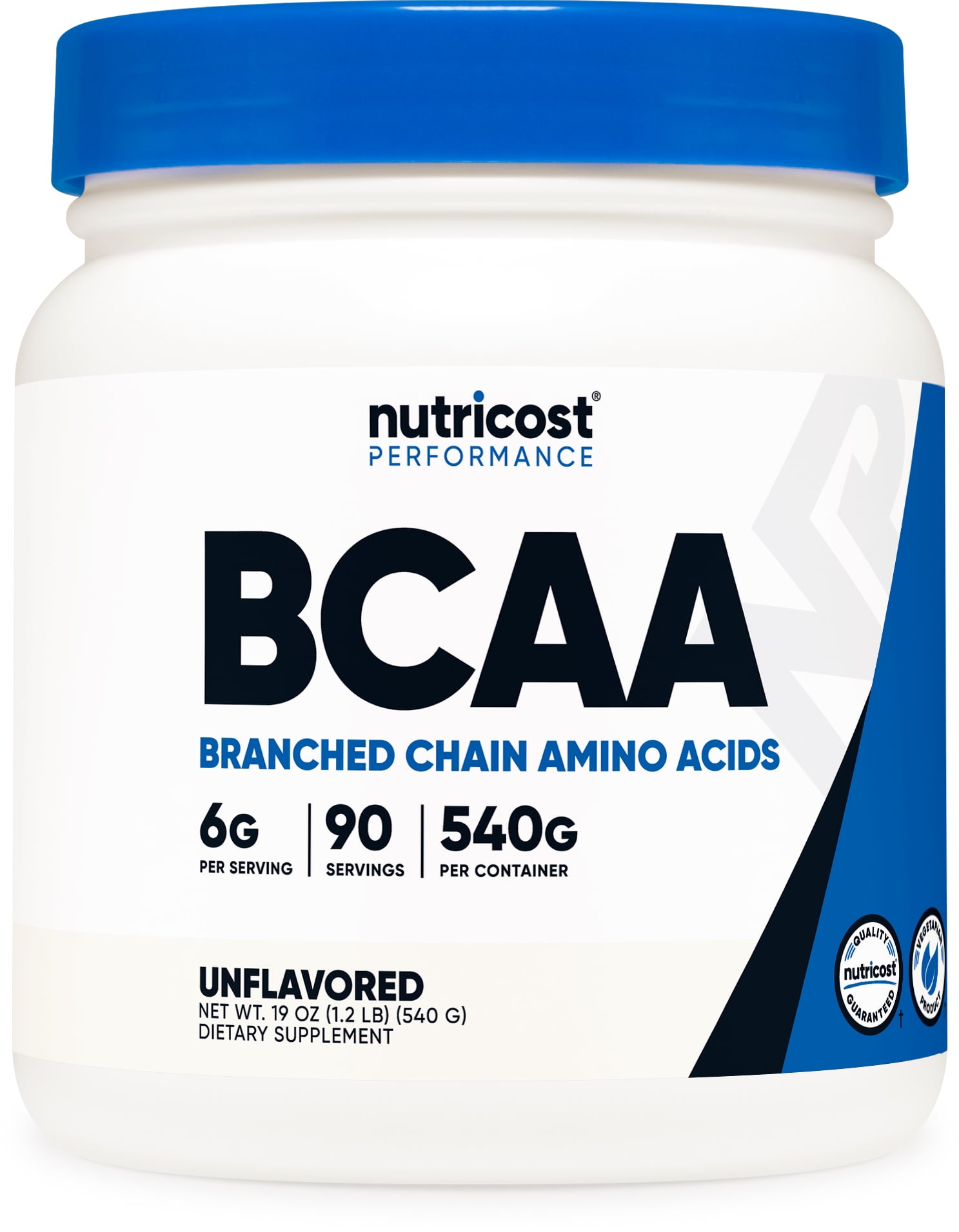 Nutricost BCAA Powder 2:1:1 (Unflavored) 90 Servings - Gluten Free ...