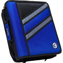 Case It 1.5"' Dual D-Ring Z-shaped Zipper Binder, 3" capacity, Black, Z ...