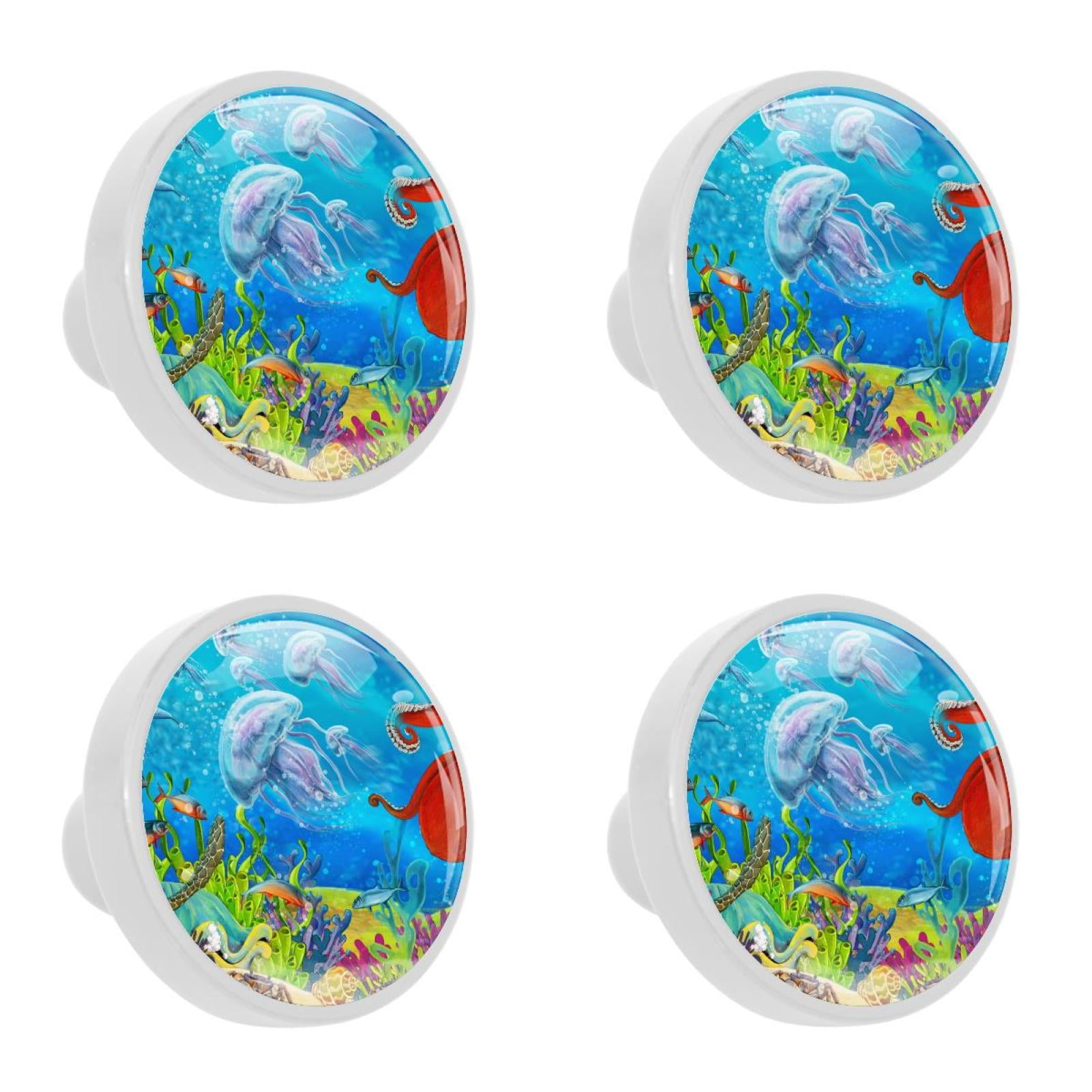 4 Pcs Octopus Knobs for Kitchen Cabinet Cupboard Dresser Bookcase ...