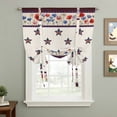 American Star Poppy Tie Up Curtains for Window, Thermal Insulated ...