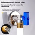 Lerpwige Hot/Cold Water Shut Off Valves 1/2inch Turn Angle Stop Valves ...