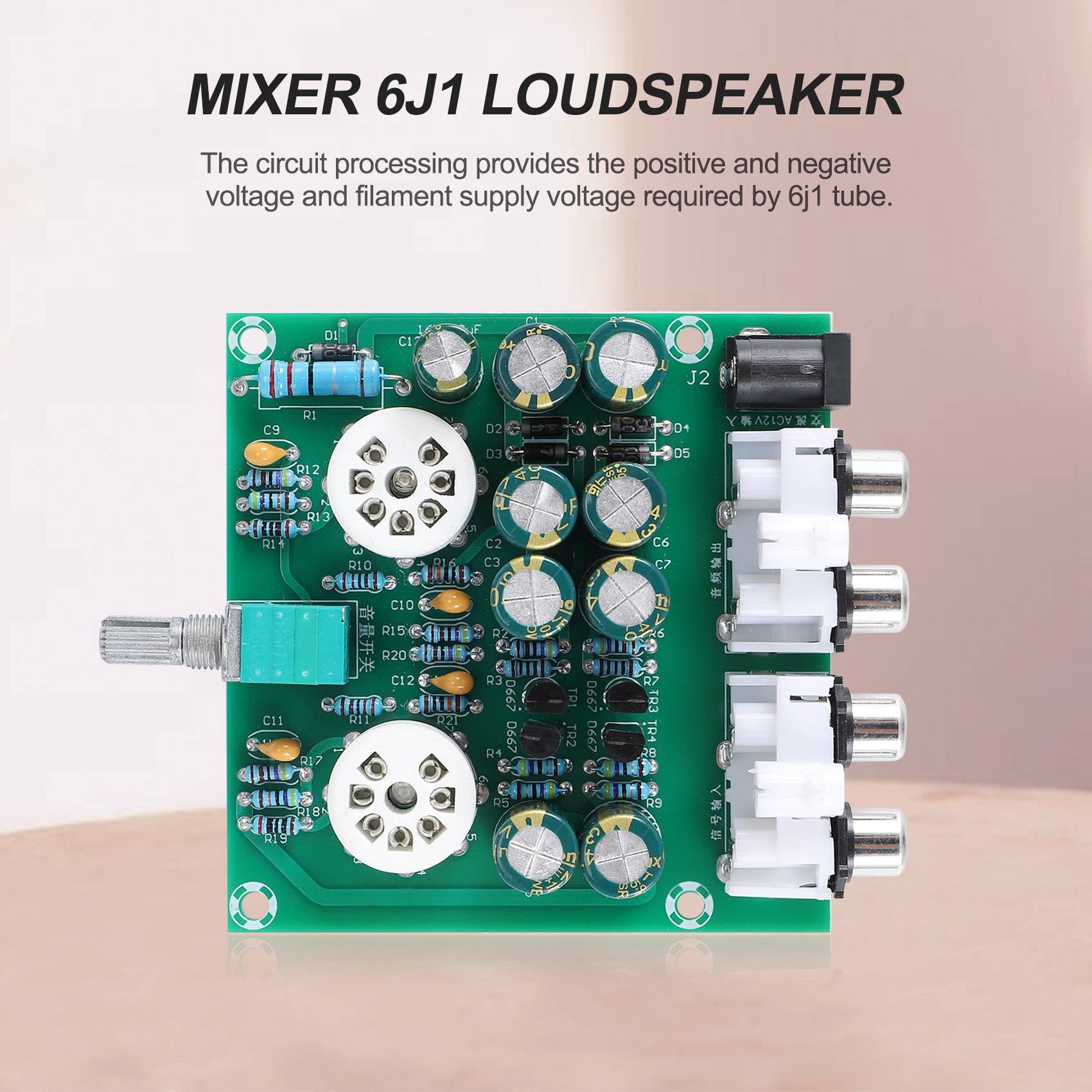 Buy Newest 6J1 tube preamp amplifier board Pre-amp Headphone amp 6J1 ...