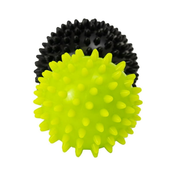 GoZone 2-Pack Therapy Massage Balls – Black/Green, Portable and ...