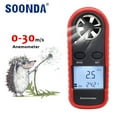 2-in-1 Mini Anemometer Digital High Precision Impeller Wind Speed ...