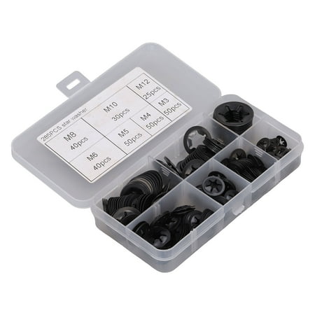 Starlock Washer, Fastener 285Pcs Clip Washers Internal Tooth M3 M4 M5 ...