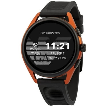 Emporio Armani Men's Luigi Skeleton Dial Leather Strap Watch AR1981 ...