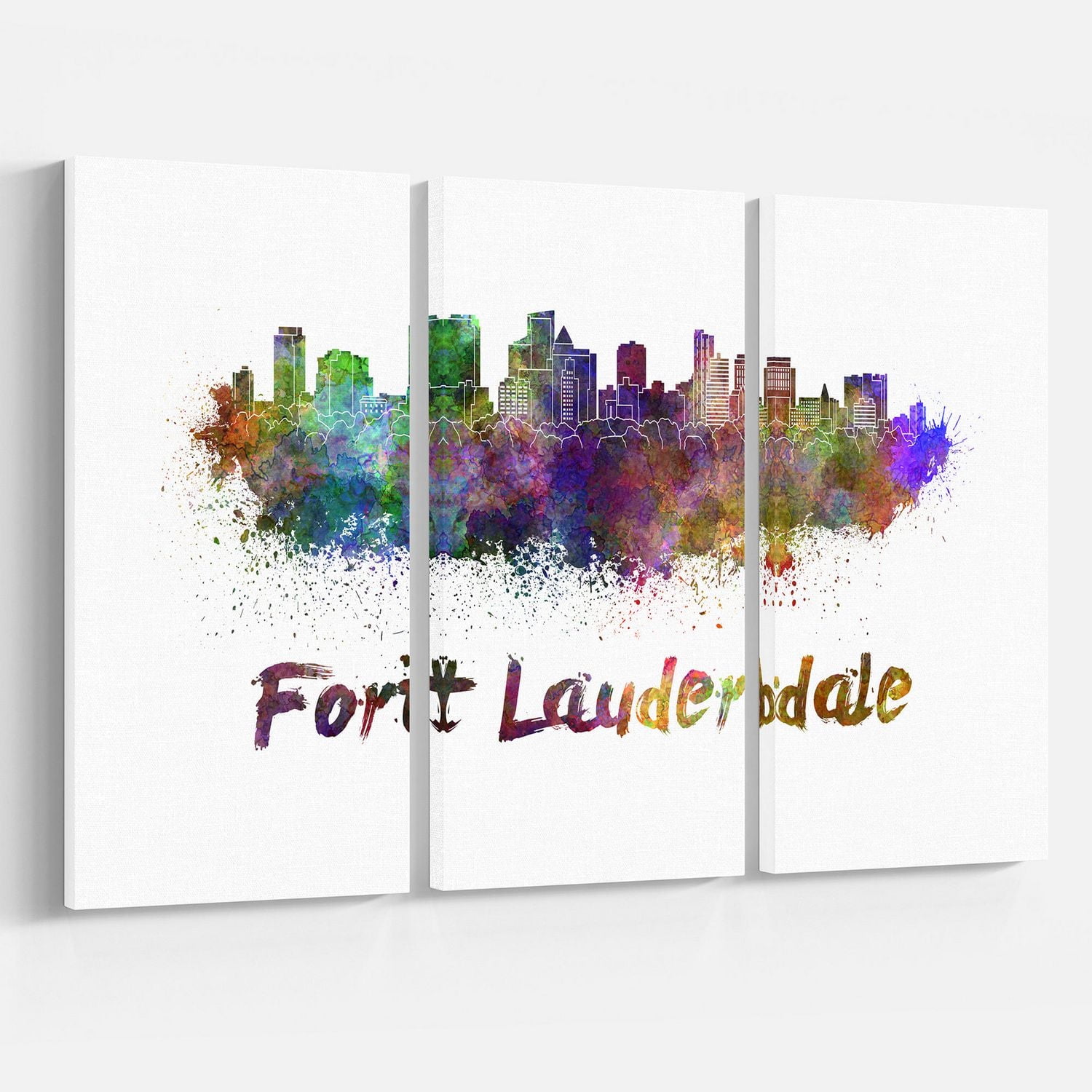 Click here for Designart Design Art Fort Lauderdale Skyline Canva... prices
