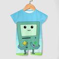 BMO Adventure Time Cartoon Baby One-Piece Rompers Summer Short Sleeve ...