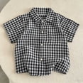 BCSIOAOI Kids Boys Shirts,Collar Short Sleeve Plaid Button-Down Casual ...