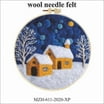 Snow Scene Needle Felting Kit, Beginner Felt Painting Kit with ...