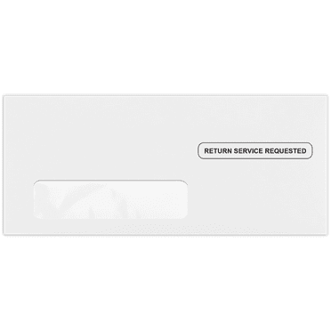 Columbian White Poly-Klear Woven Single Window Envelopes, Box of 500 ...