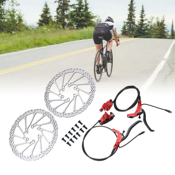Bike Disc Brake Set, Aluminum Alloy Caliper Hydraulic Disc Brake ...