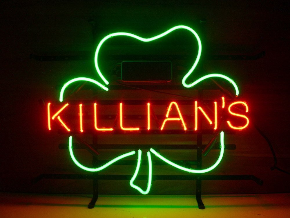 Desung Brand New George Killian's Irish Red Shamrock Neon Sign Lamp ...