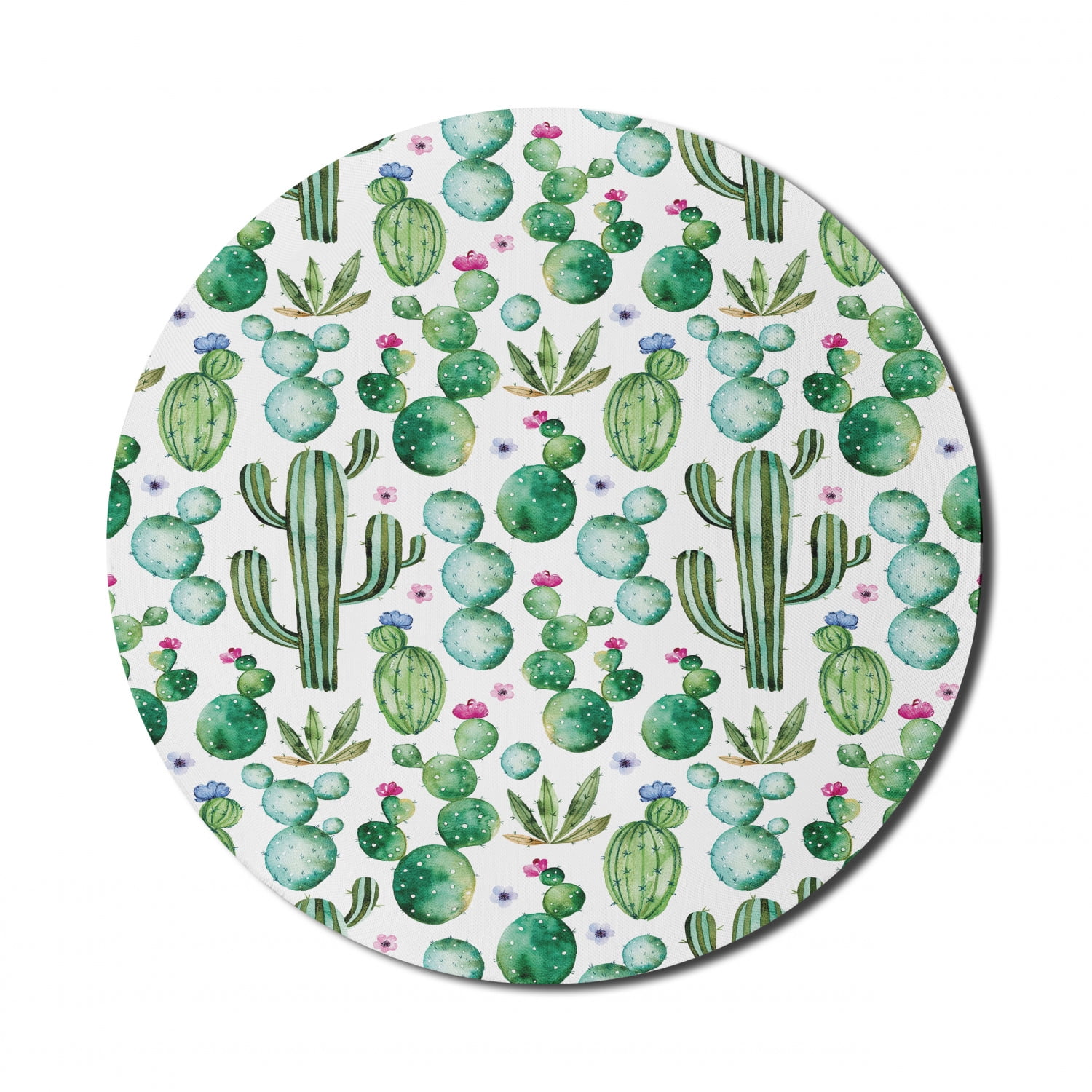 Green Mouse Pad for Computers, Mexican Texas Cactus Plants Spikes ...