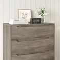 Homfa Vertical 5 Drawer Dresser, Wood Storage Cabinet with Upgraded ...