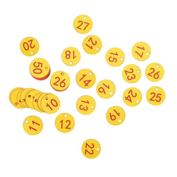 pitrice 100x Protable Number Tag Number Tool Clothing Label Number Tag ...