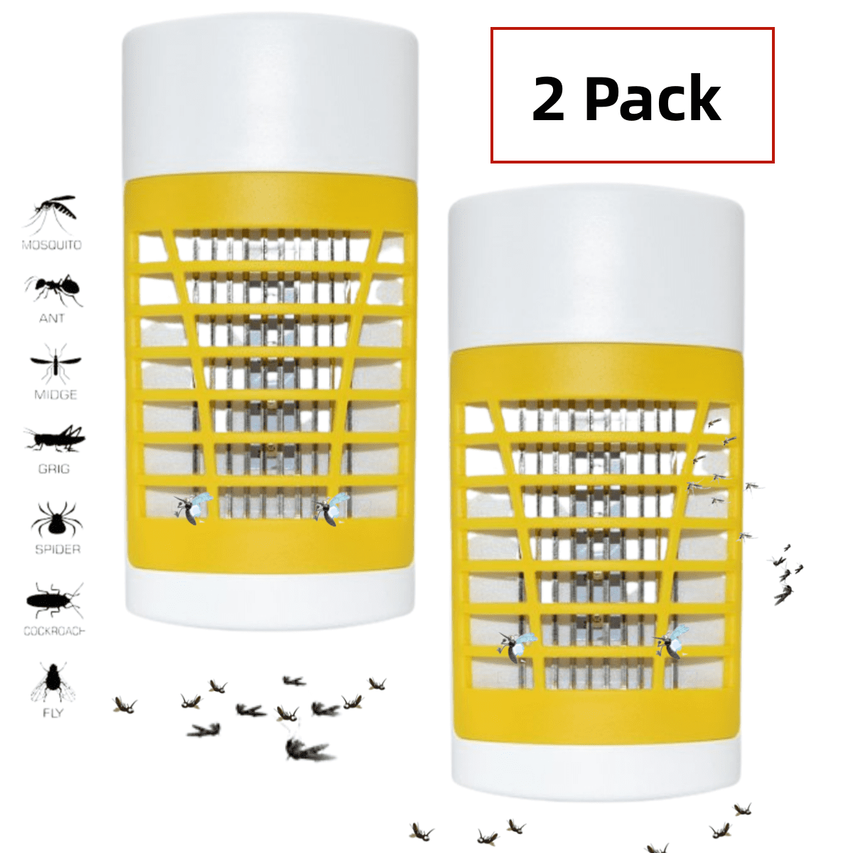 Electric Zapper, Yellow Bug Zapper Plug in Electronic Insect Killer ...