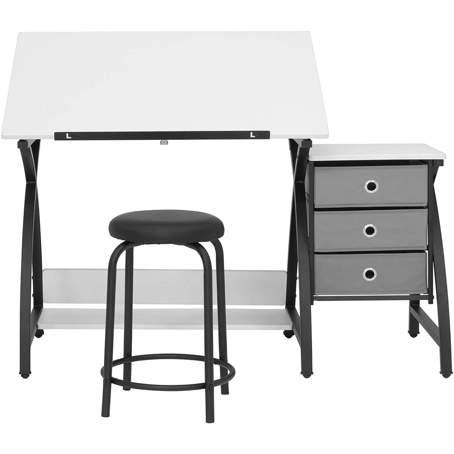 Studio Designs Comet Center Plus Drawing Table with Padded Stool 2 ...