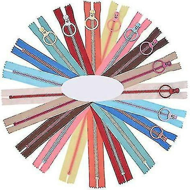 Colorful Zipper,10 Pieces 20cm Resin Zippers Assorted Colors Zippers ...