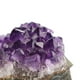 3x Natural Amethyst Crystal Bookends Geode Cluster Decor - Walmart.com