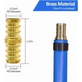 15pcs 1/2" PEX Fittings, Elbow TEE Straight Couplings Set, PEX Brass ...