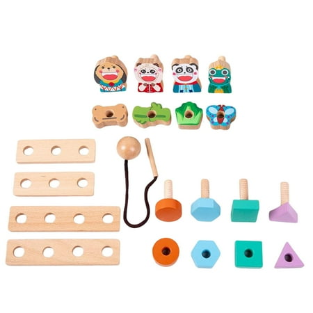 Screw Nut Toy Screw Building Set Shape Sorter for Toddlers Preschool ...