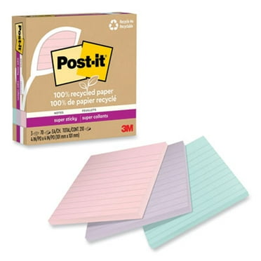 Post-it Super Sticky Notes, 3" x 5", Yellow, 12 Pads - Walmart.com