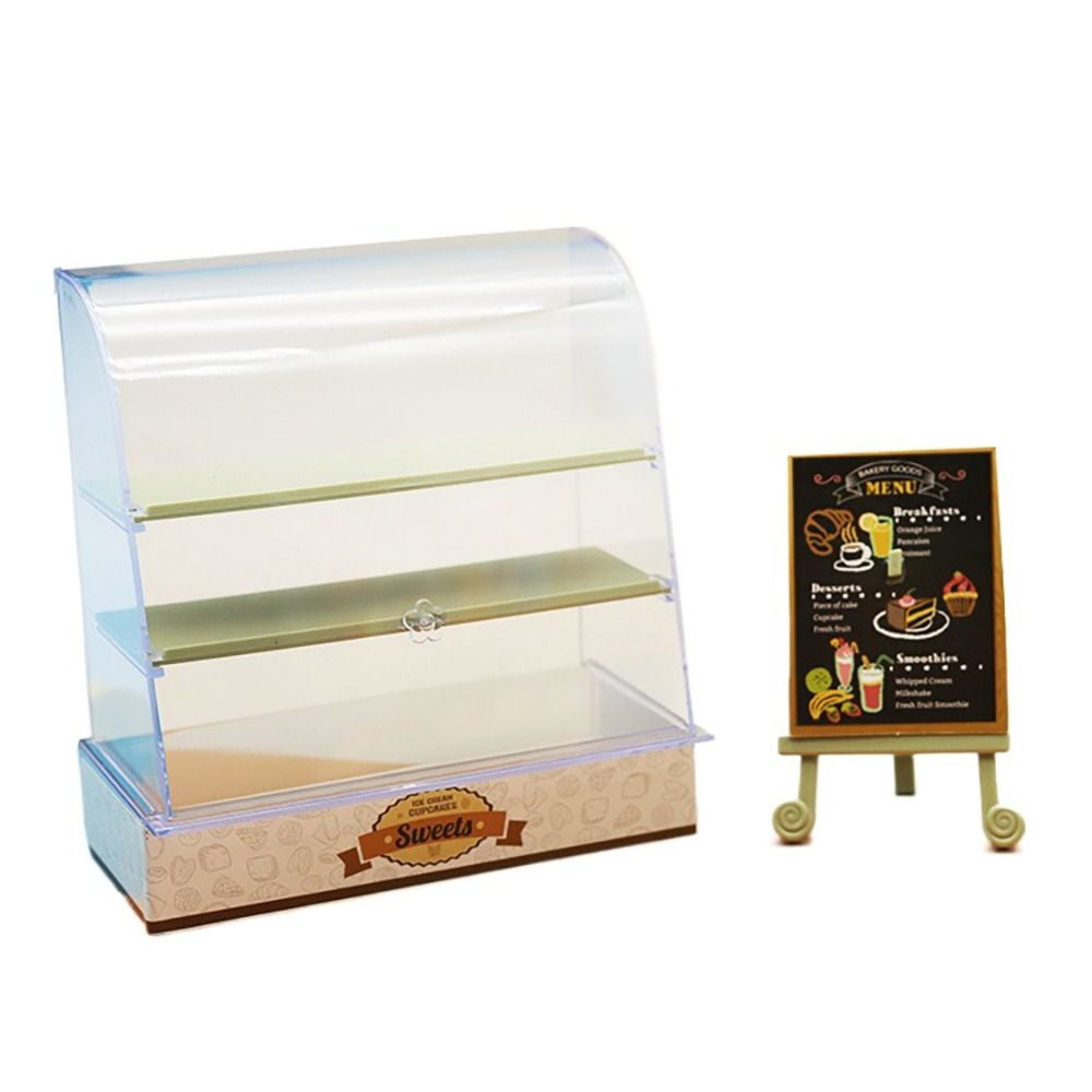 Toy Scene Model Photo Props Miniature Signboard Dollhouse Cake Showcase ...