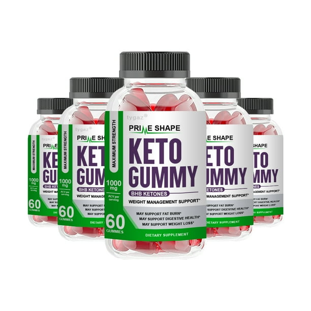 (5 Pack) - Prime Shape, Prime Shape Keto Gummy - Walmart.com