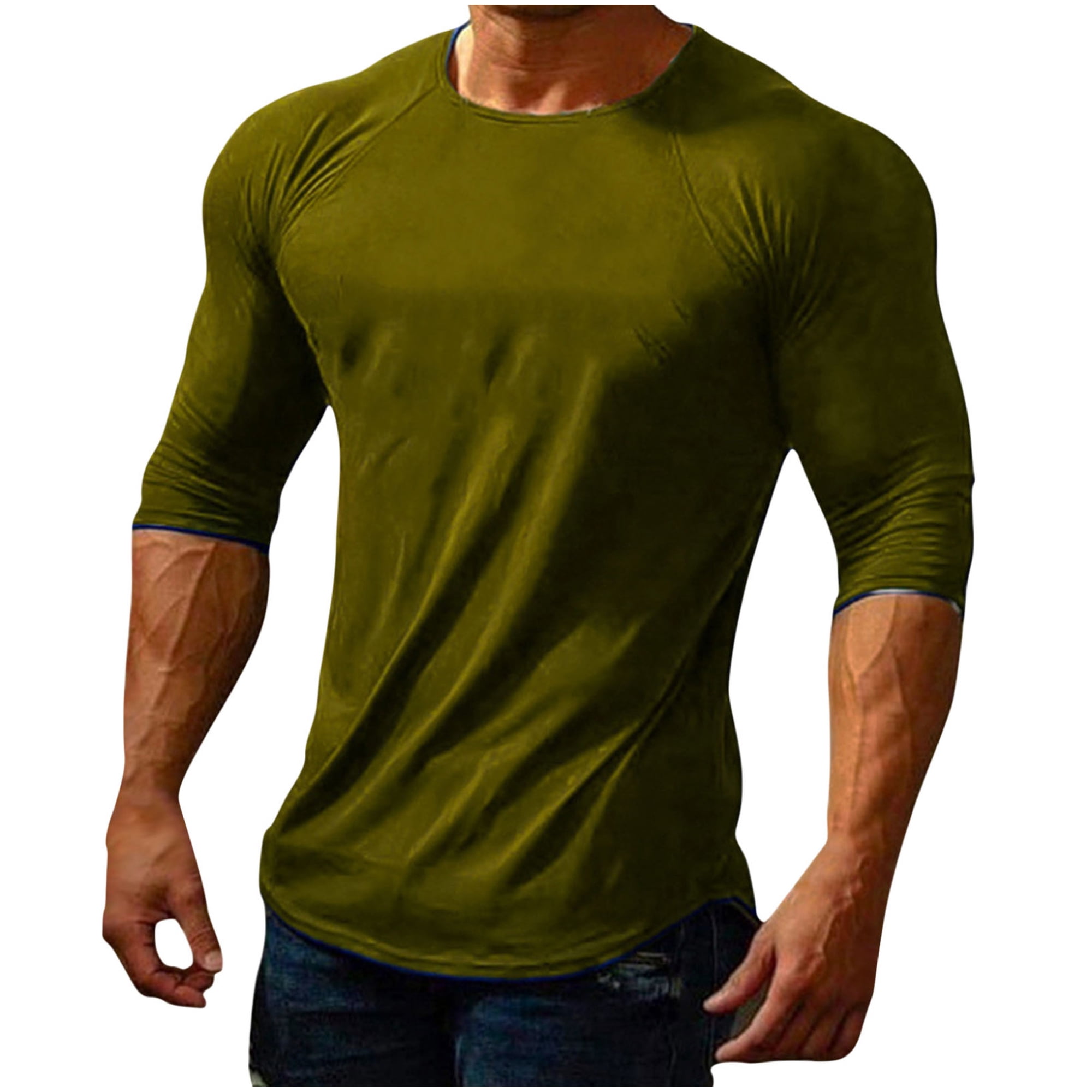 Click here for Fengqque Long Sleeve Shirt 3/4 Shirt Men Baseball... prices