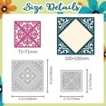 1 Set 2Pcs 2 Styles Floral Theme Carbon Steel Cutting Dies Stencils ...