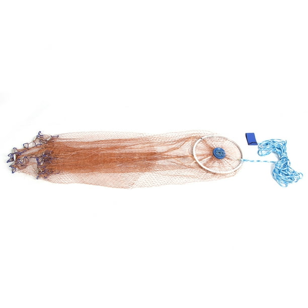 LYUMO Hand Throw Fishing Net, Outdoor American Style Hand Cast Fishing ...