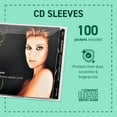 Djois, CD Protective Sleeves, 120 Micron, Space-Saving Durable Design ...