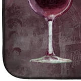 Three Glasses of Wine Purple Dish Drying Mat - Walmart.com