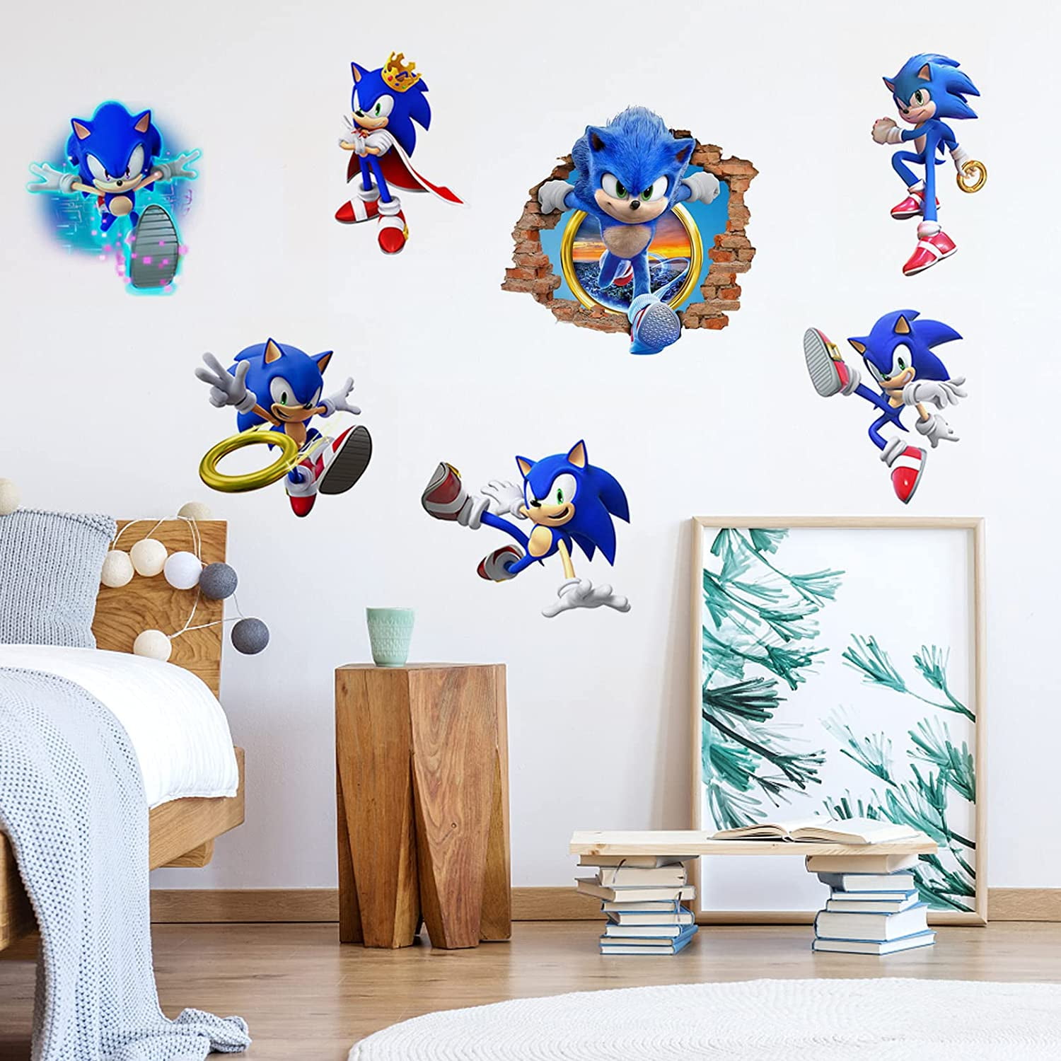 Click here for Laicaiw Sonic Hedgehog Wall Decals 3d Peel And Sti... prices
