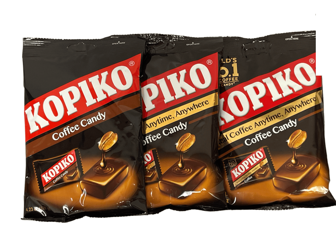 Kopiko Coffee Candy- Set of 3 bags, 4.23oz(120g) - Walmart.com