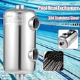 10.6"*5.5" Dia, 95KBTU Stainless Steel Heat Exchanger Tube Shell Heat ...