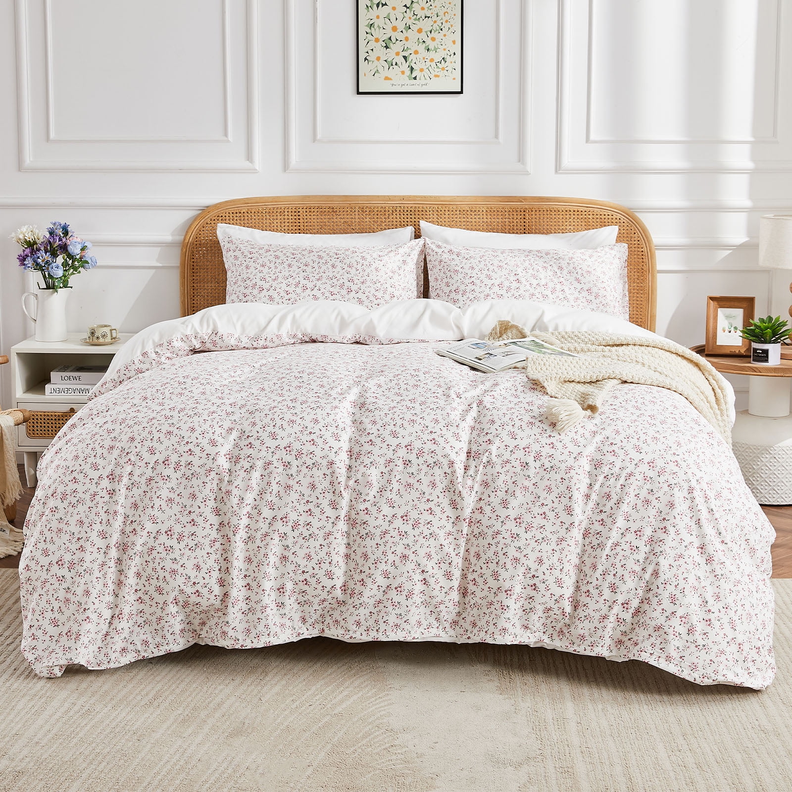 Gogreen Queen Duvet Cover Set, Soft & Breathable Microfiber 3 Pieces ...