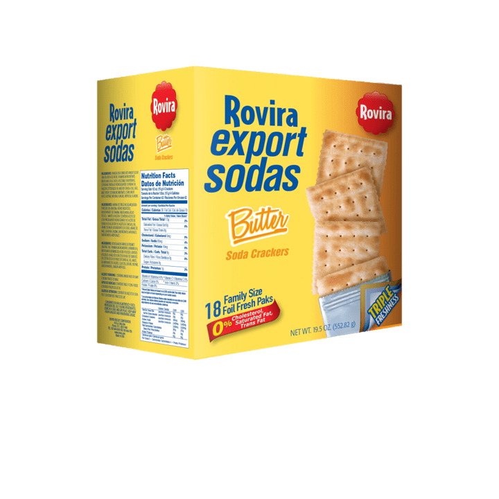 Rovira Export Sodas Butter Soda Crackers, 19.5oz, Box - Walmart.com