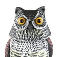 360 Rotating Head Owl Decoy, Realistic Sounds, Outdoor Bird Deterrent ...