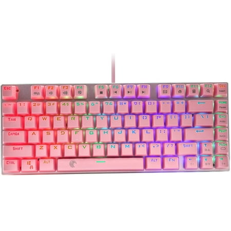 Z88 Mechanical Wired Gaming Keyboard Compact 81 Keys Anti-ghosting RGB ...